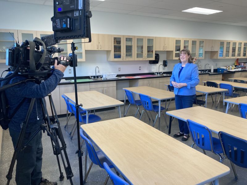 CBC Edmonton visits H.A Kostash School